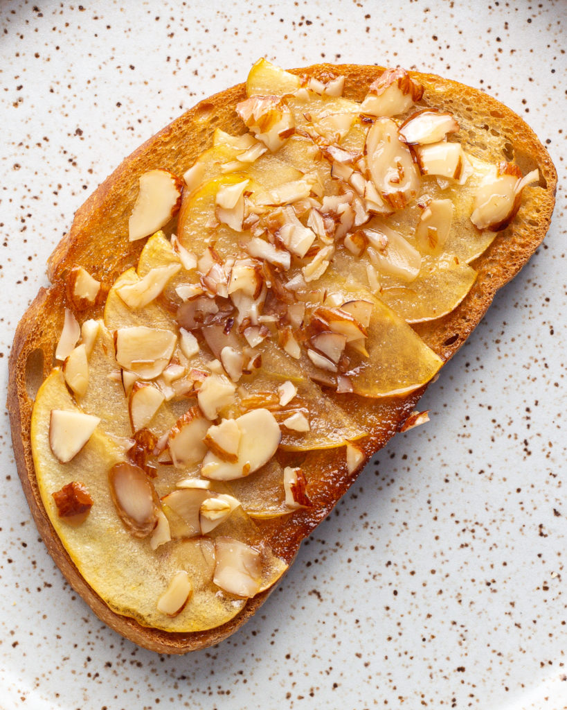Apple Tahini Toast - Justine Doiron