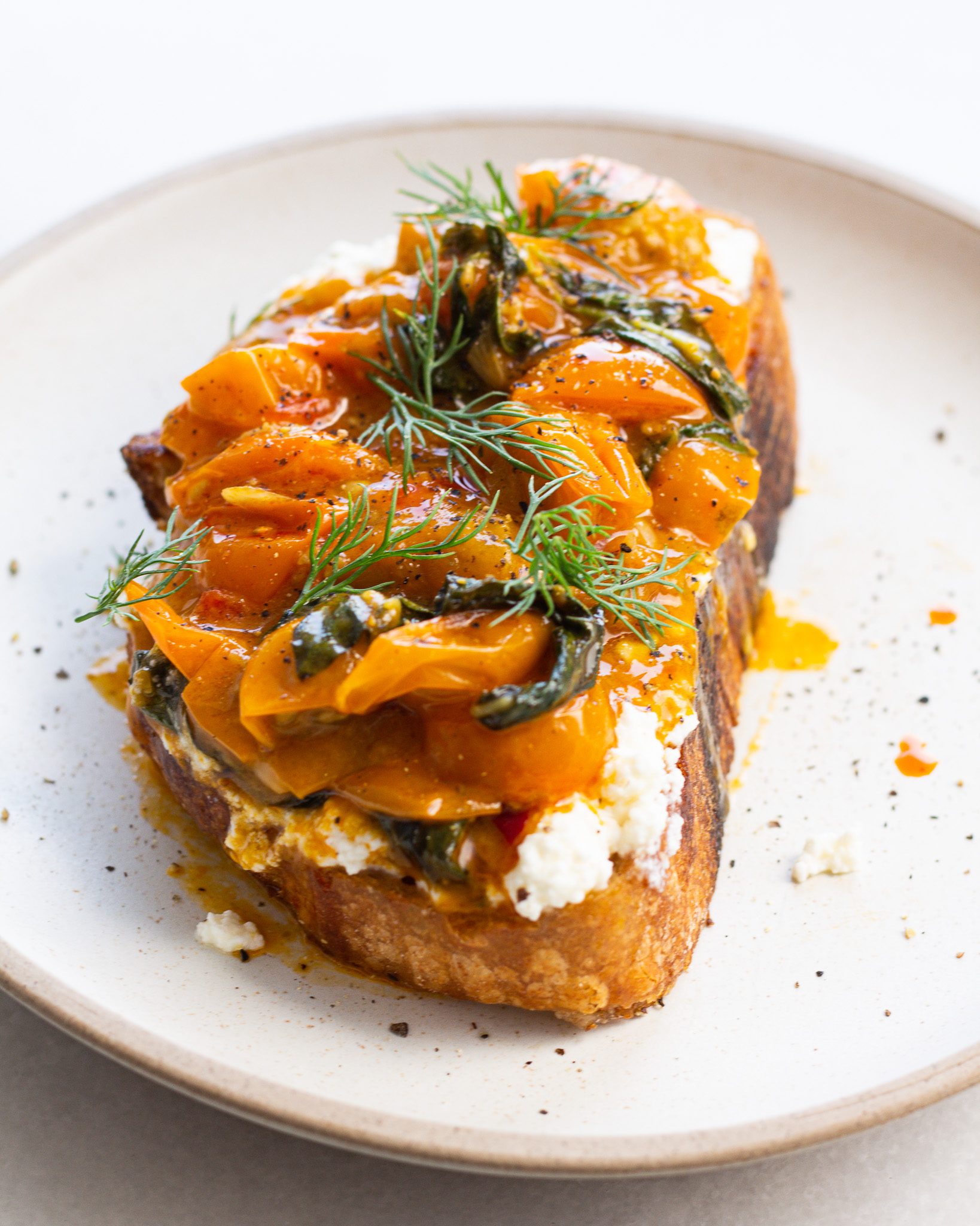 Chili Sungold Toast - Justine Doiron