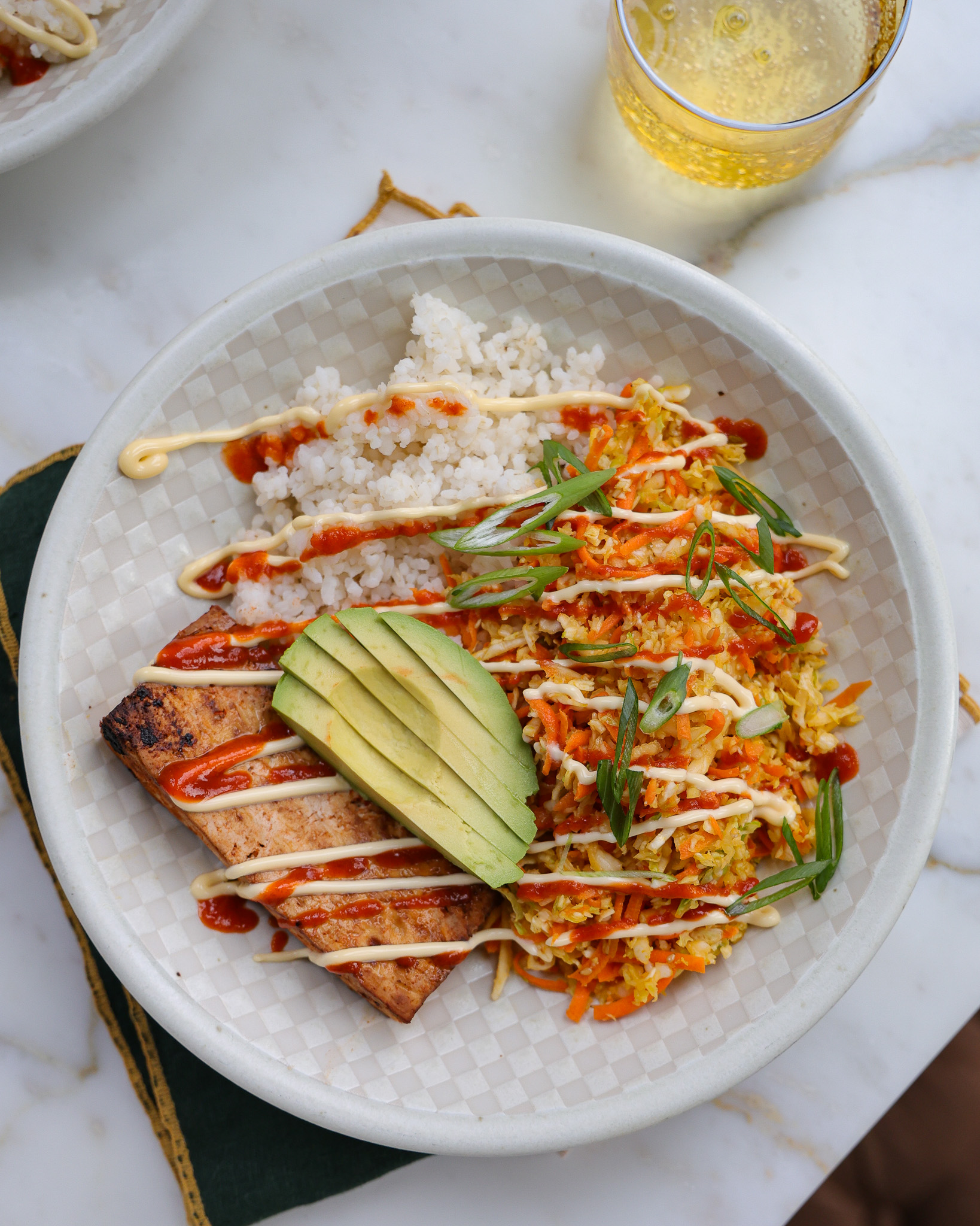 Sriracha Tofu and Sesame Slaw - Justine Doiron